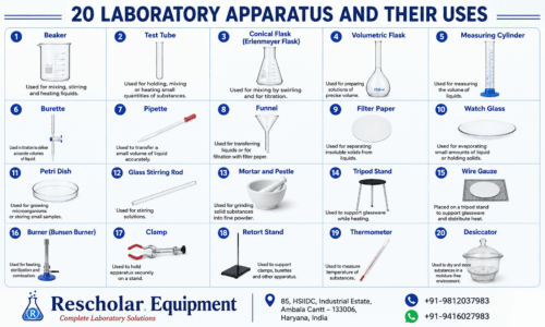 20 Laboratory Apparatus and Their Uses - Rescholar Equipment